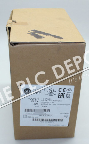 SEALED BAG! NEW OPEN BOX Allen Bradley 25B-D2P3N104 PowerFlex 525 AC ...