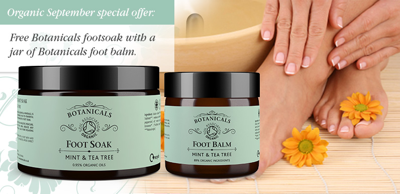 Free therapeutic foot soak with foot softening balm - Botanicals