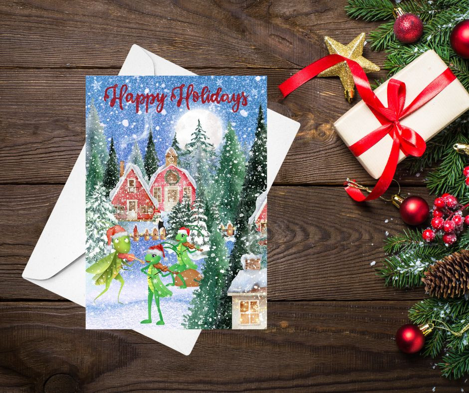 Violin Christmas Card - Winter Concert