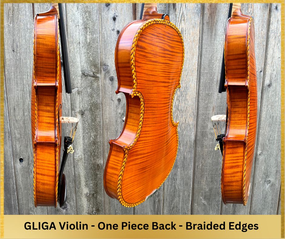 Advanced Violin For Sale at Gliga Violin Store in Vancouver - Braided Edges