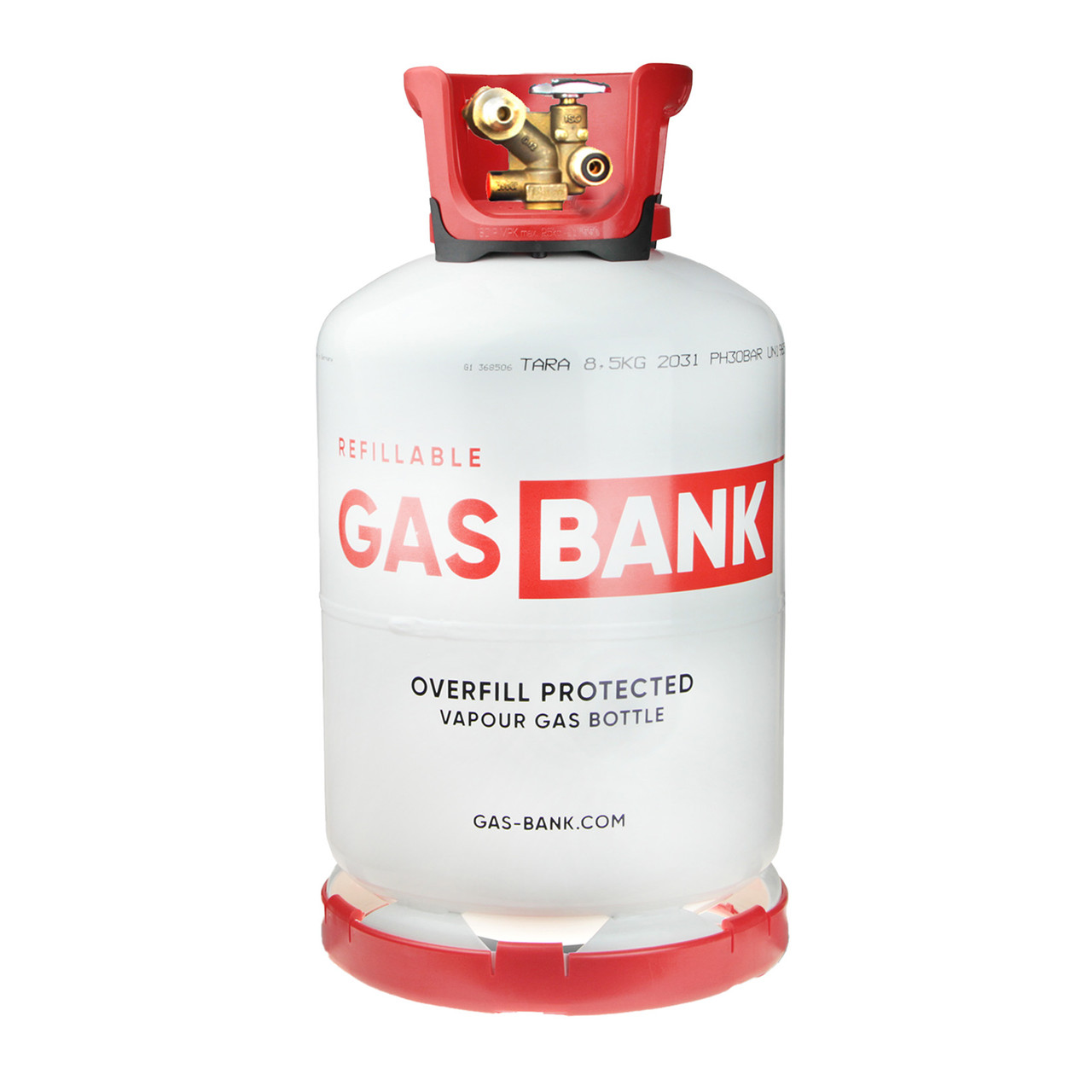 GasBank LS Duo 11kg Light Steel Gas Bottle for Motorhome