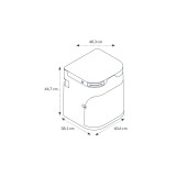 OGO Origin Compact - Composting Toilet with Electric Mixer