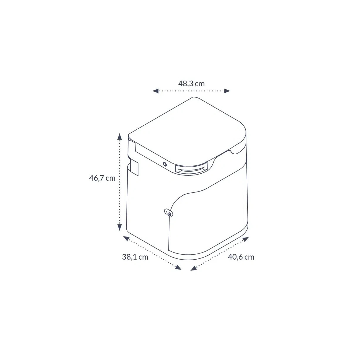 OGO Origin Compact - Composting Toilet with Electric Mixer