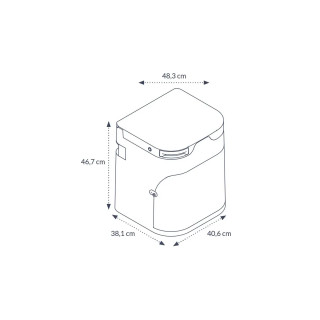 OGO Origin Compact - Composting Toilet with Electric Mixer