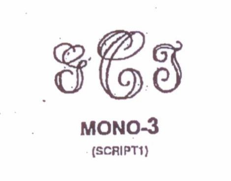 Embosser Round Monogram Insert