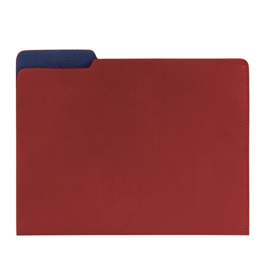 Italian Recycled Leather File Folders - scribesdelight.com