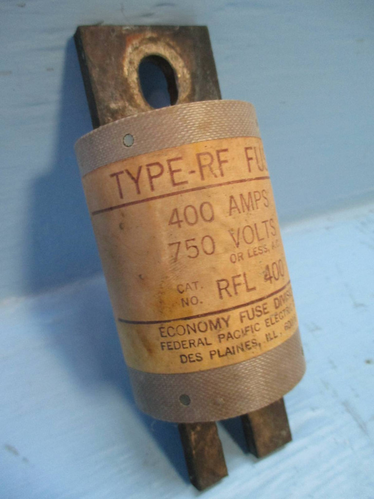 Economy Fuse Division RFL-400 Type-RF Fuse 400 Amp 750 Volts 400A 750V ...