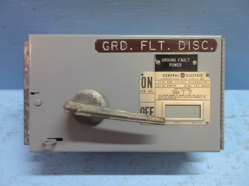 GE QMR361 30 Amp 600V Fusible Panelboard Disconnect Wire In THFP-361 ...