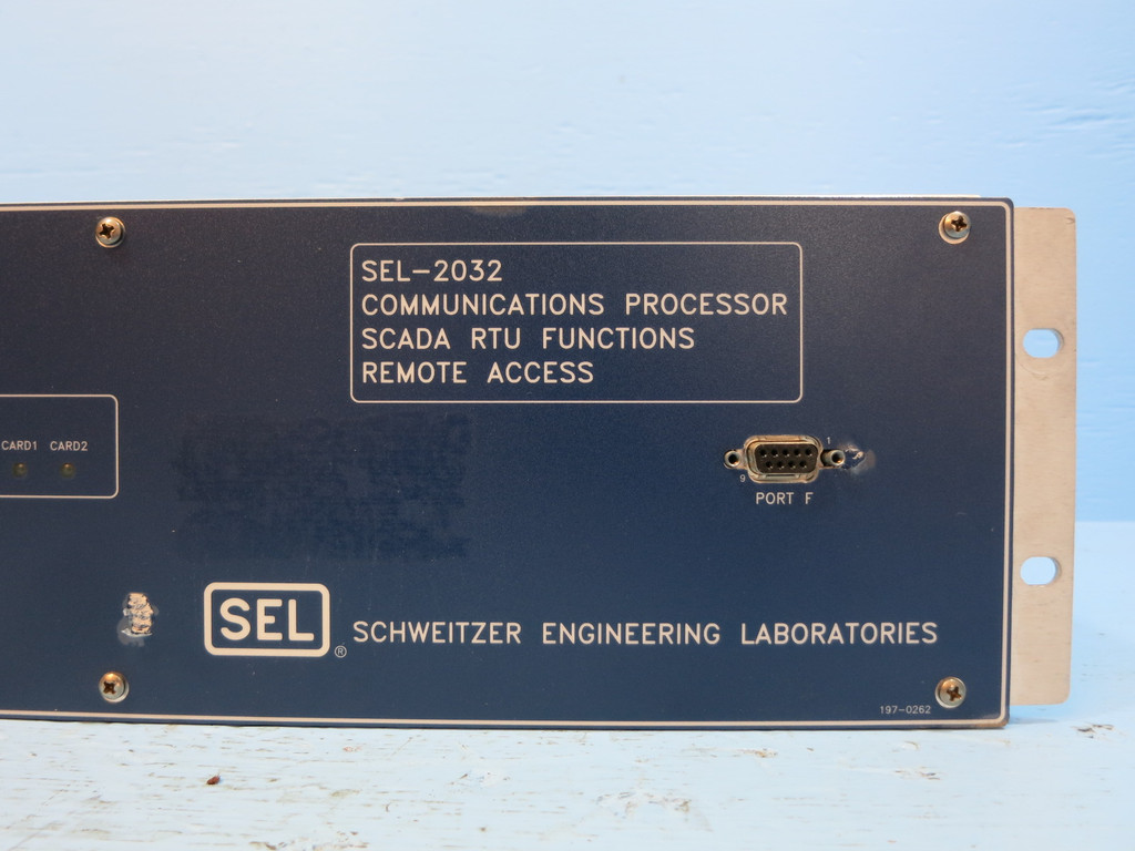 Schweitzer Engineering SEL-2032 Communications Processor Relay SEL2032 ...