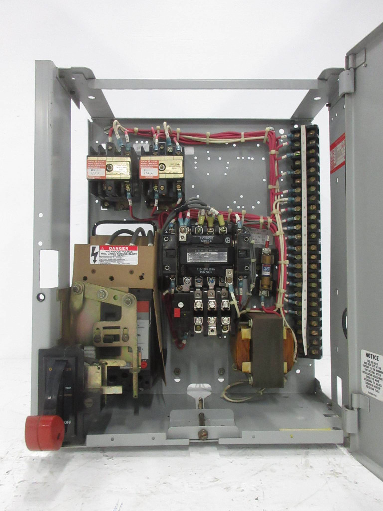 General Electric GE 8000 Size 1 Starter 3 Amp Breaker Type 18" MCC ...