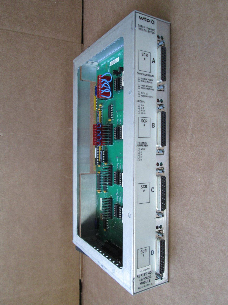 WTC Robotron Series 400 Cascade Module 503-7-0324 Weld Control 50370324 ...
