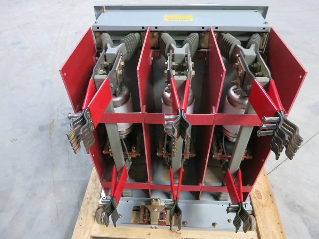 Powell Industries 1200A 15kV 15PV500-3 125DC Powl-Vac Vacuum Breaker PowlVac GE (PM2925-12 ...