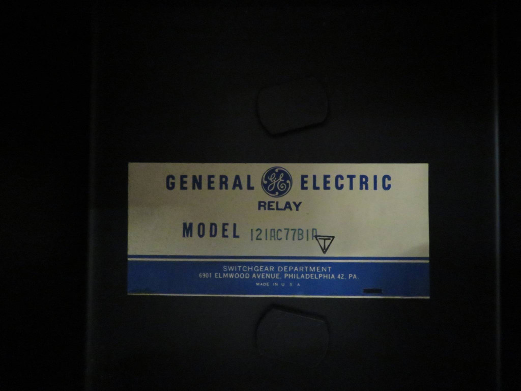 General Electric 12IAC77B1A Time Overcurrent Relay Extremely Inverse GE ...