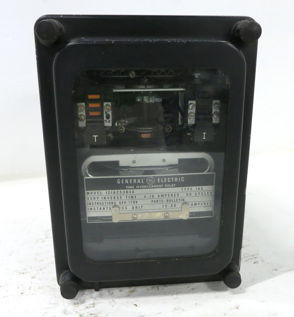 GE 12IAC53B4A Time Overcurrent Relay Type IAC Very Inverse 4-16 Amp ...