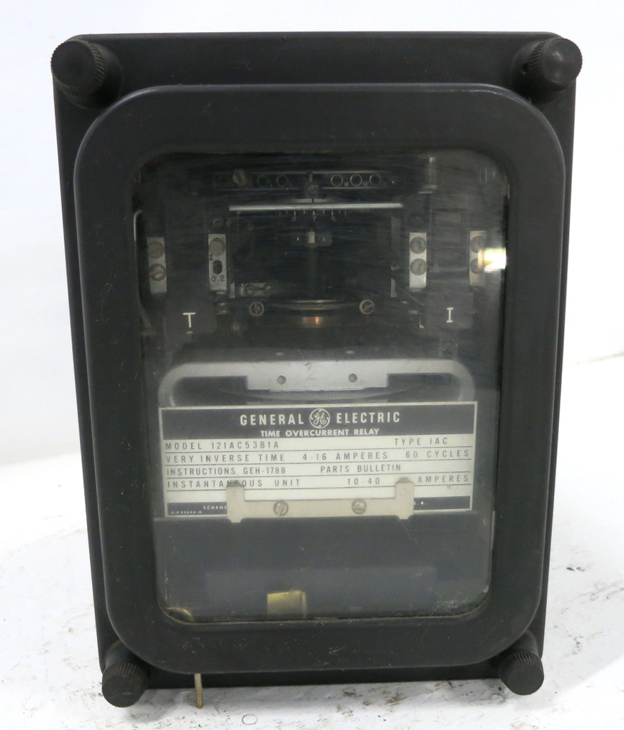 GE 12IAC53B1A Time Overcurrent Relay Type IAC Very Inverse 4-16 Amp ...