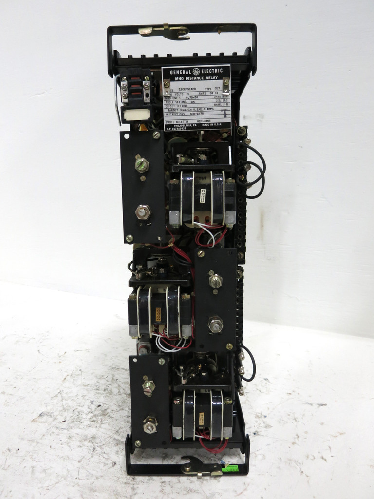 GE 12CEY51A2D MHO Distance Relay Type CEY MHO Units 0.75-30 Ohms No ...