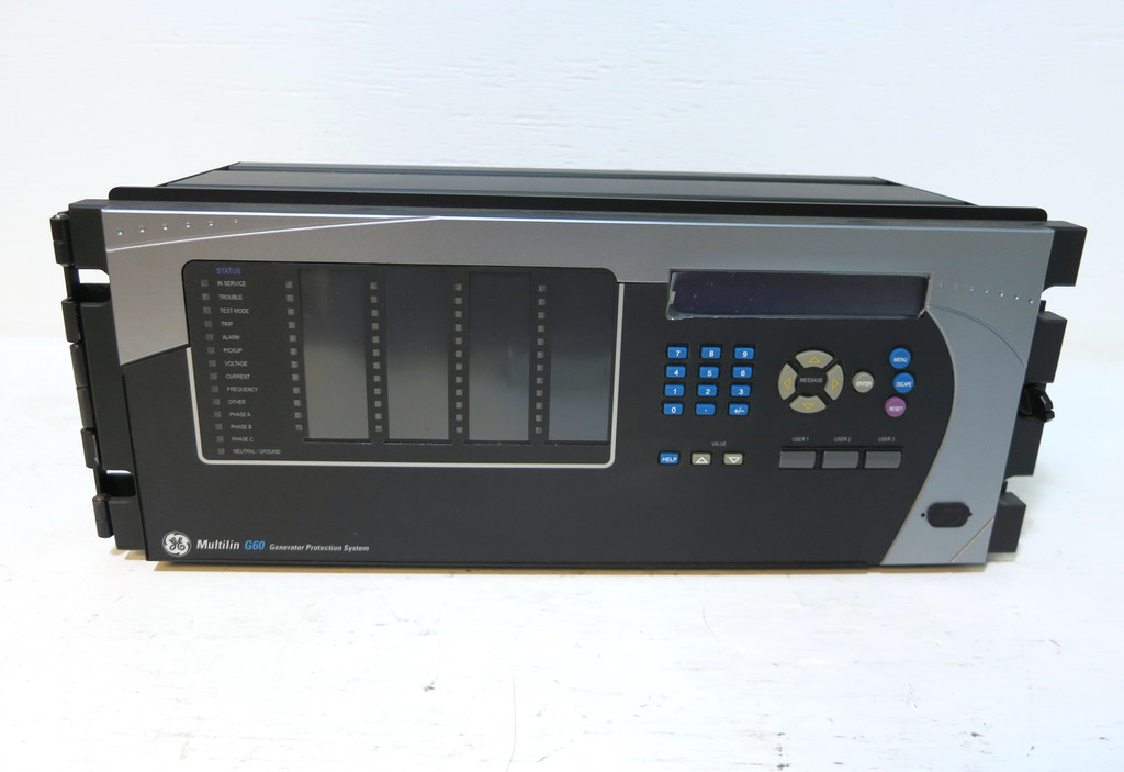 GE Multilin G60 Generator Protection System UR PLC Rack w Display Panel ...