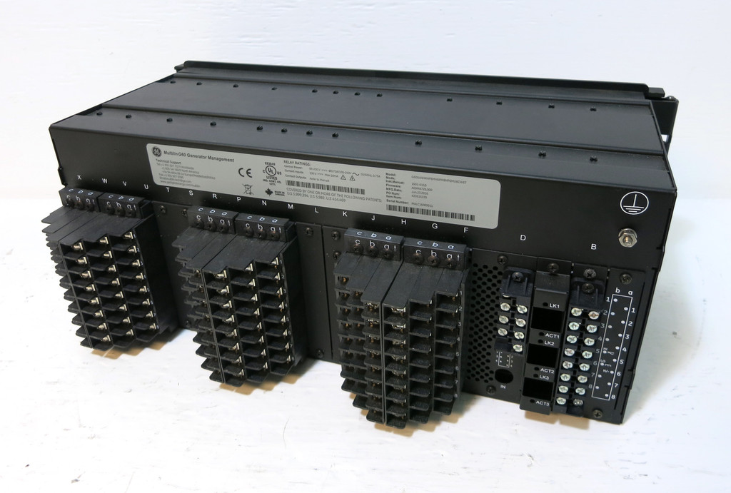 GE Multilin G60 Generator Protection System UR PLC Rack w Display Panel ...
