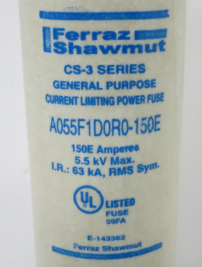 Ferraz Shawmut 150 Amp Current Limiting Power Fuse CS-3 Series ...