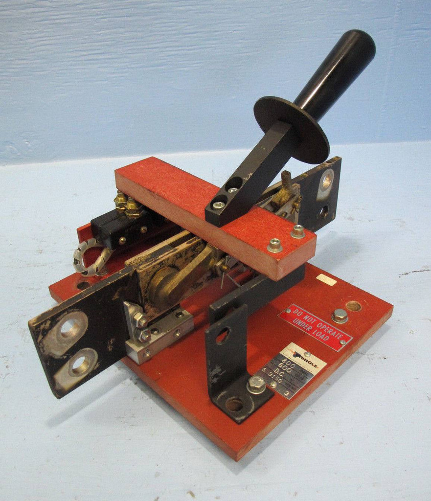 Pringle 800 Amp 600V Knife Switch DC Hz S3150 S 3150 800A Disconnect ...