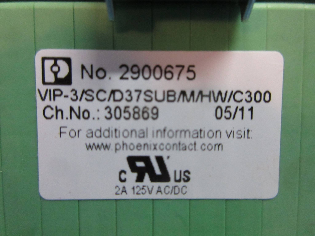 Phoenix Contact 2900675 Interface Module VIP-3/SC/D37SUB/M/HW/C300 ...