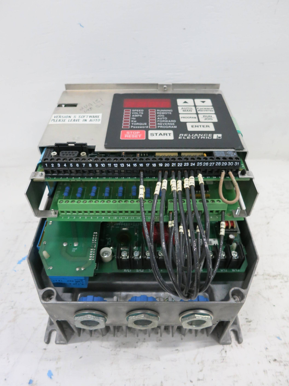 Reliance Electric 2V4151 2 HP GV3000 AC VS Drive RE 1.5/2HP 460V GV ...