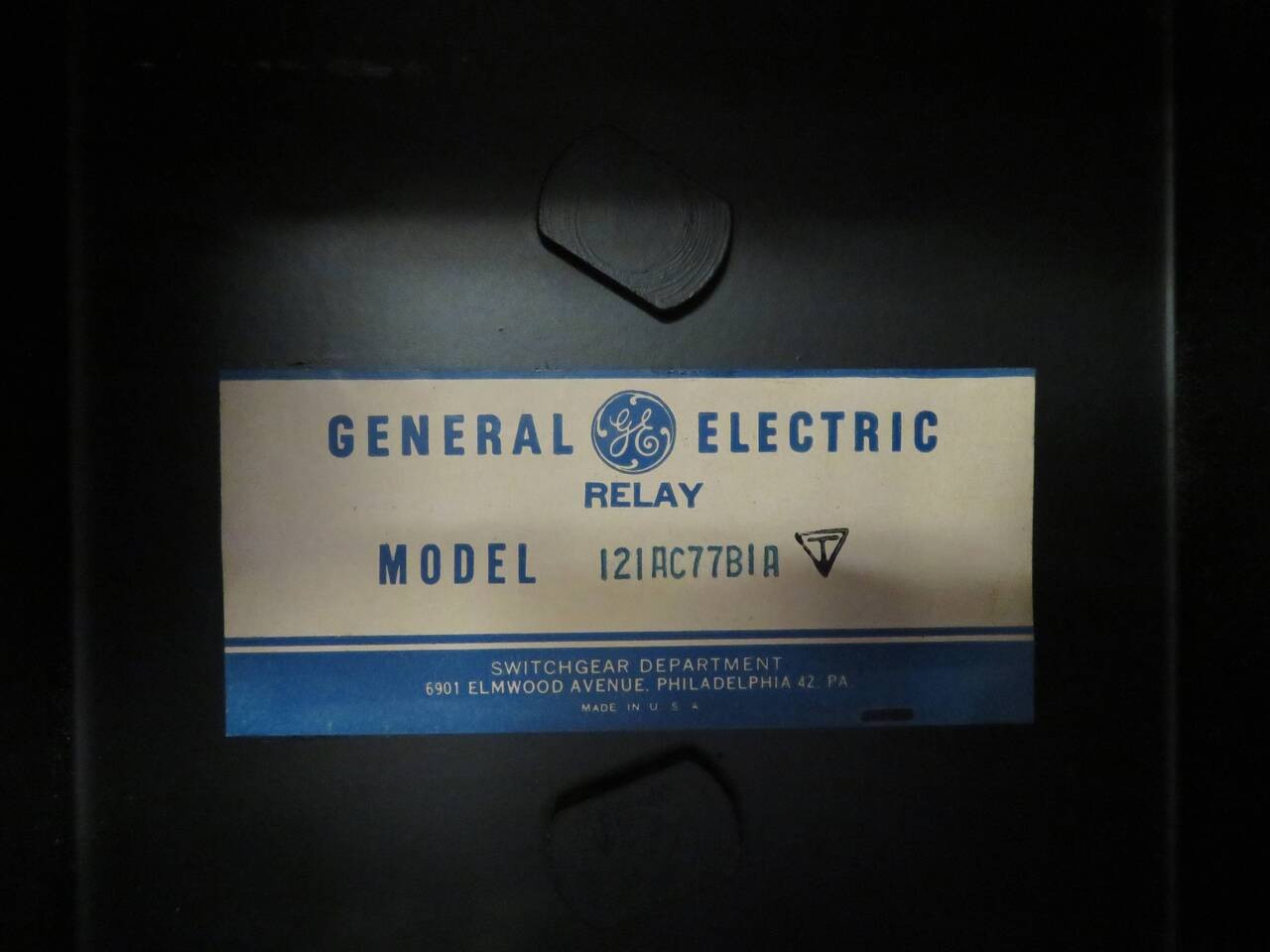 General Electric 12IAC77B2A Time Overcurrent Relay Extremely Inverse GE ...