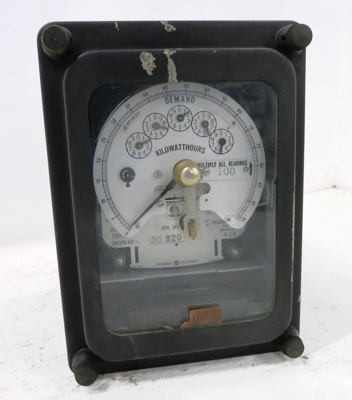 GE 700X64G505 Polyphase Watthour Demand Meter DSM-63 Relay 3PH Watt ...