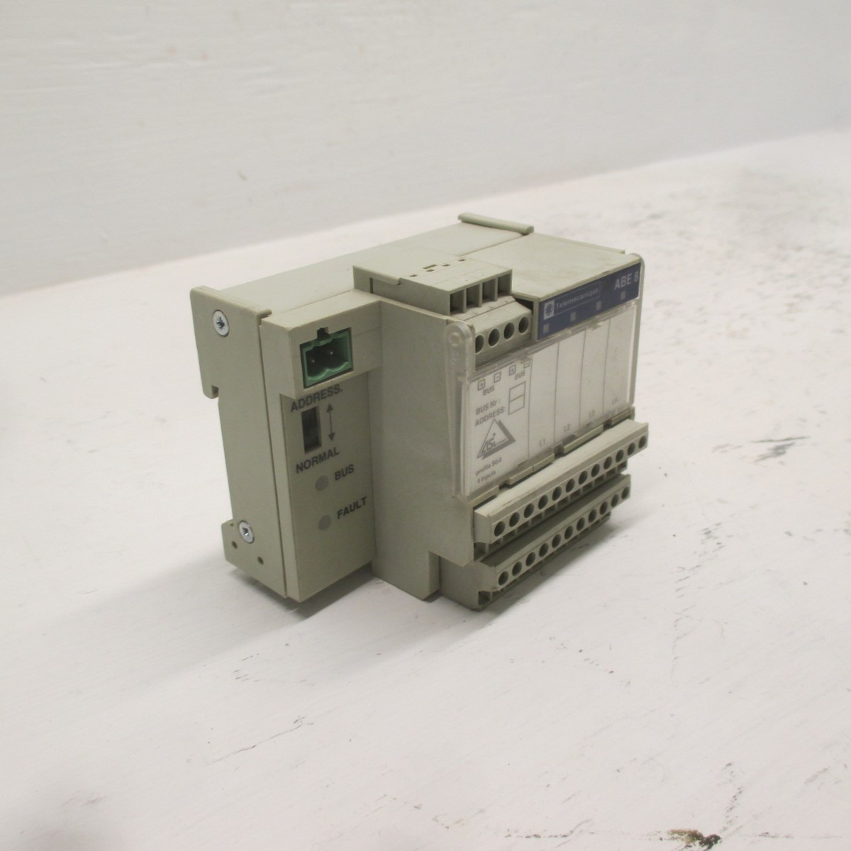 Telemecanique ABE8-S40SB00 I/O Sub Base Module 4 Inputs 24VDC ABE 8 ...
