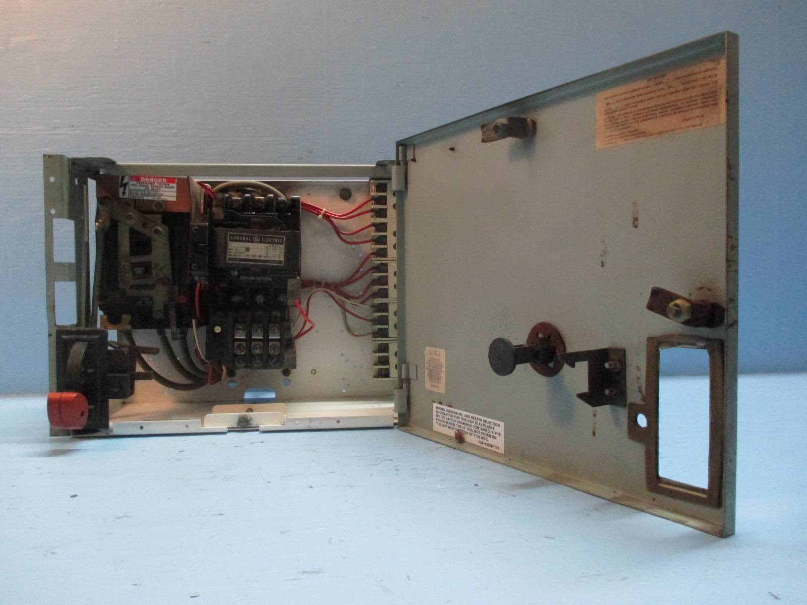 GE 8000 Series Size 2 Starter 30 Amp Breaker 12" Type MCC Bucket MCCB ...