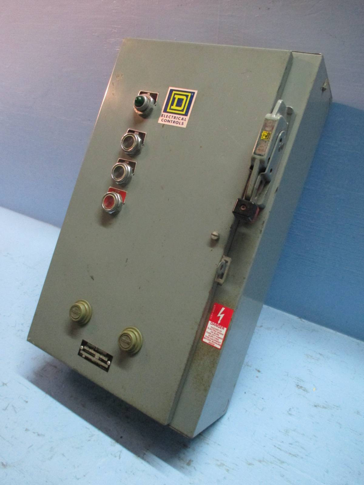 Square D 8810-SBG2 Size 0 Two-Speed Starter 15 Amp Breaker Combo Box ...