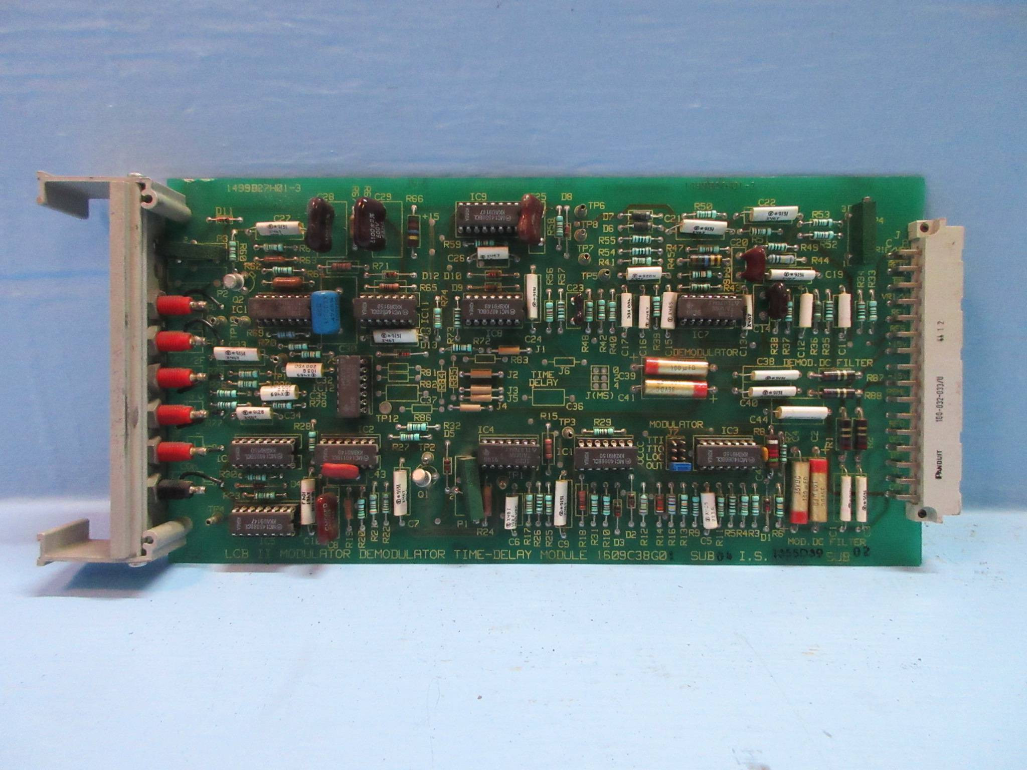 ABB MD LCB II Modulator Demodulator Time-Delay Module Assy 1609C38G01 ...