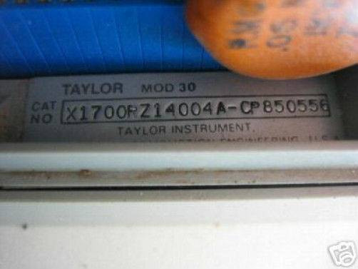 Taylor MOD 30 X1700RZ14004A-CP850 Indicating Controller Transmitter ...