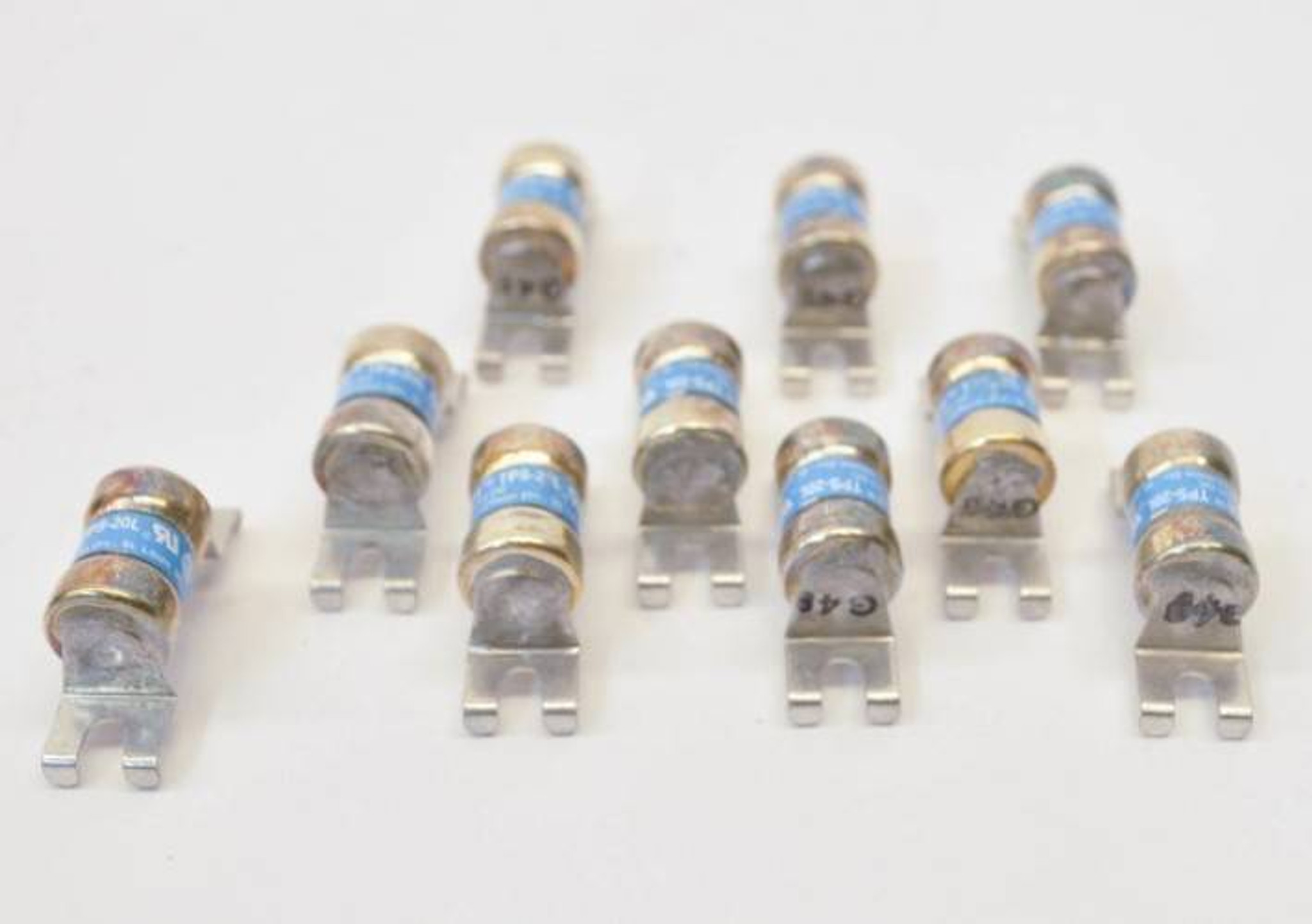 Lot Of 10 Bussmann Tps 20l 20a 170vdcv Slow Blow Time Log Fuse Mounting Bracket Yy2156 1