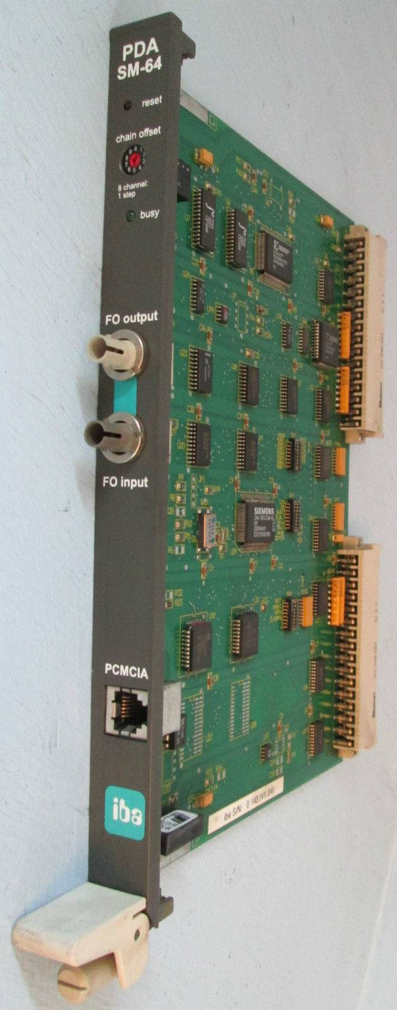 iba / Siemens PDA SM-64 S/N: 0 143 (V1.04) PCMCIA Sinec Symadyn D PLC ...