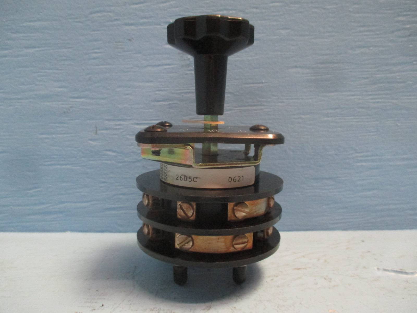 Shallco 2605C 7 Position Selector Rotary Switch Voltmeter Series 26 ...