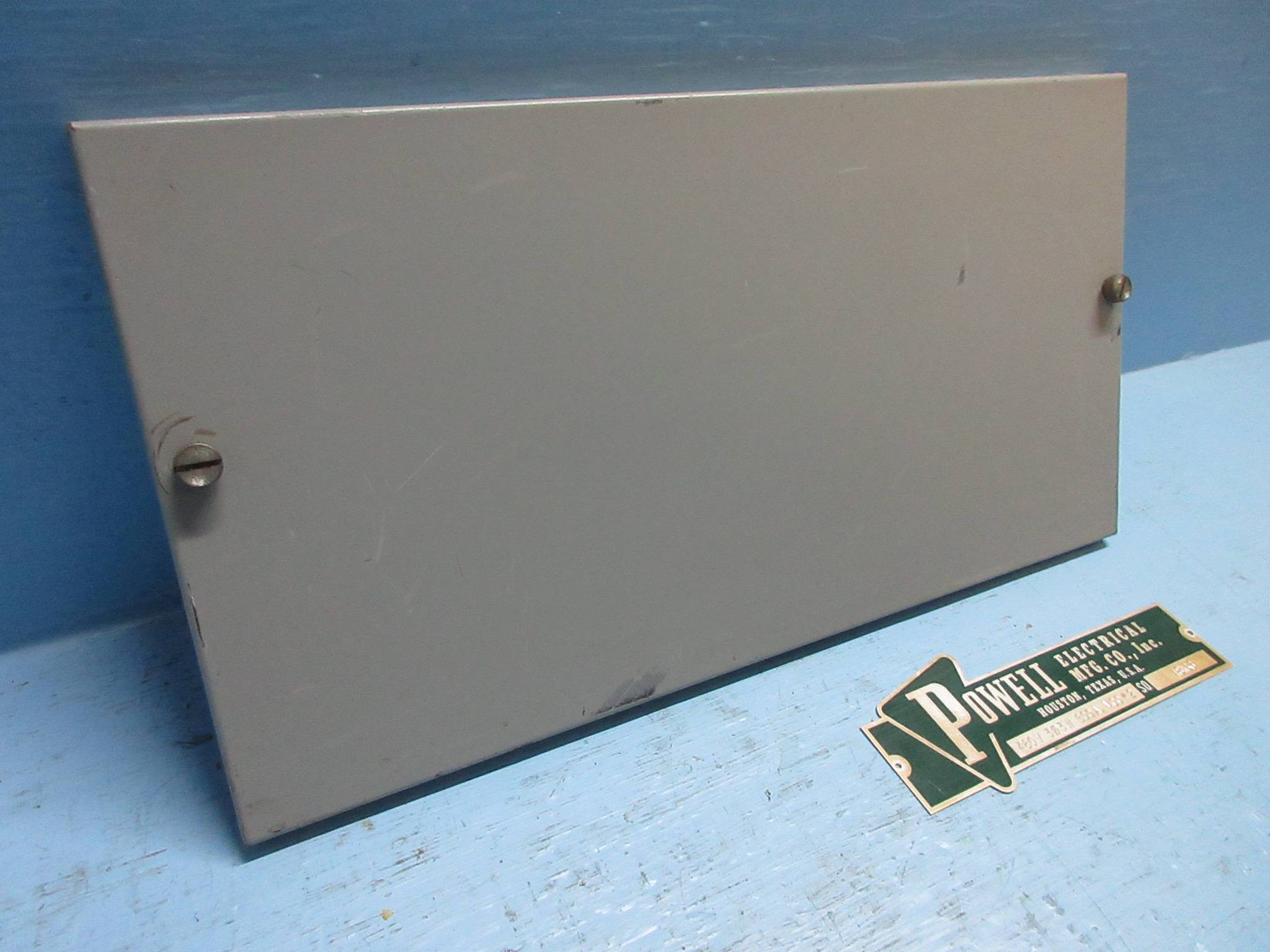 Powell 7700 10" Motor Control Center Bucket Blank Cover MCCB 10-3/8" x ...