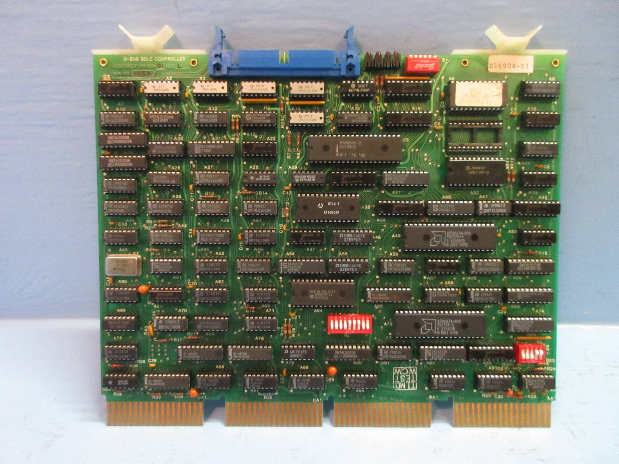 DEC 2162-01 Revision L Q-Bus SDLC Controller Board PLC Module Digital ...