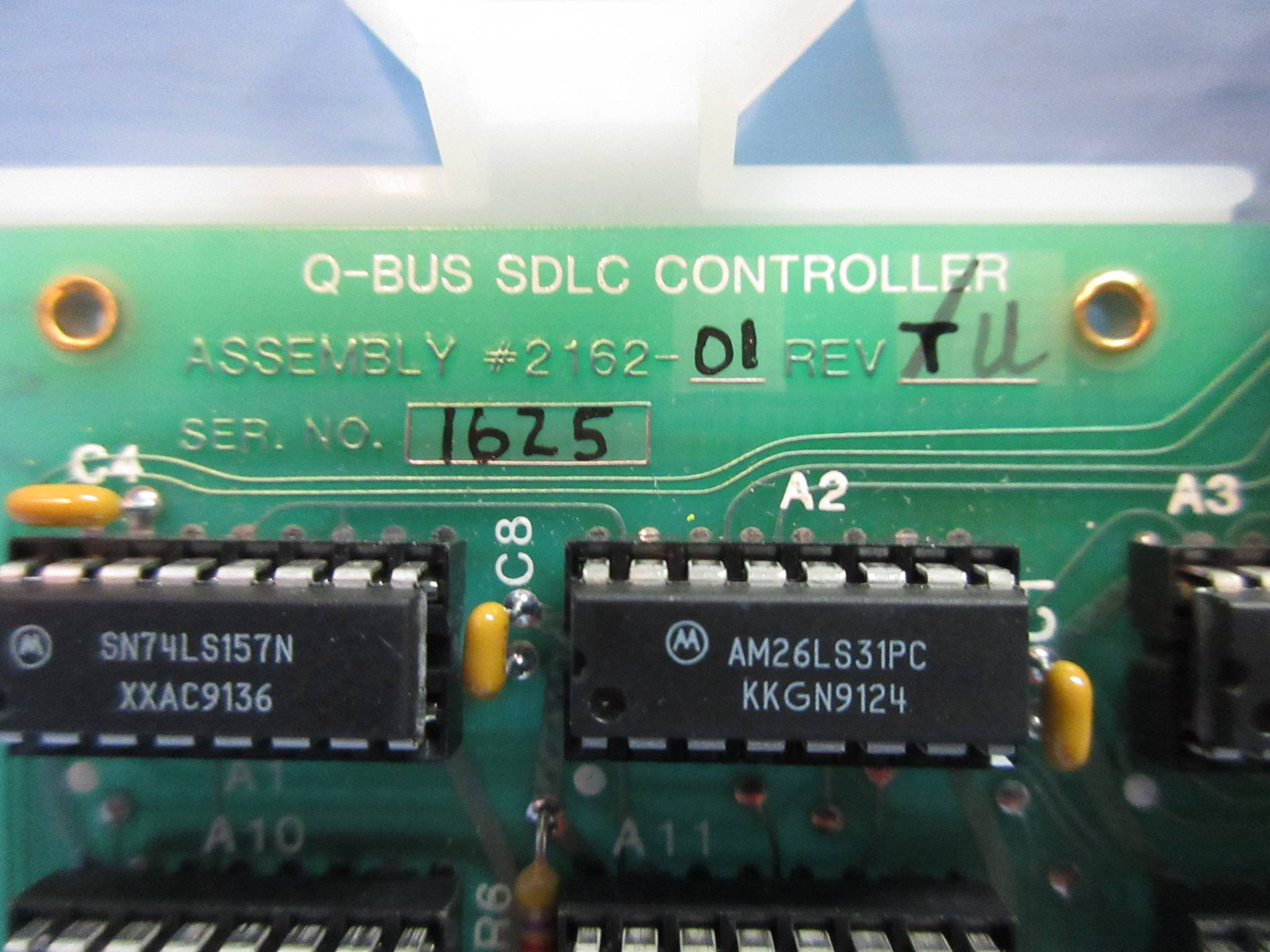 DEC 2162-01 Revision U Q-Bus SDLC Controller Board PLC Module Digital ...