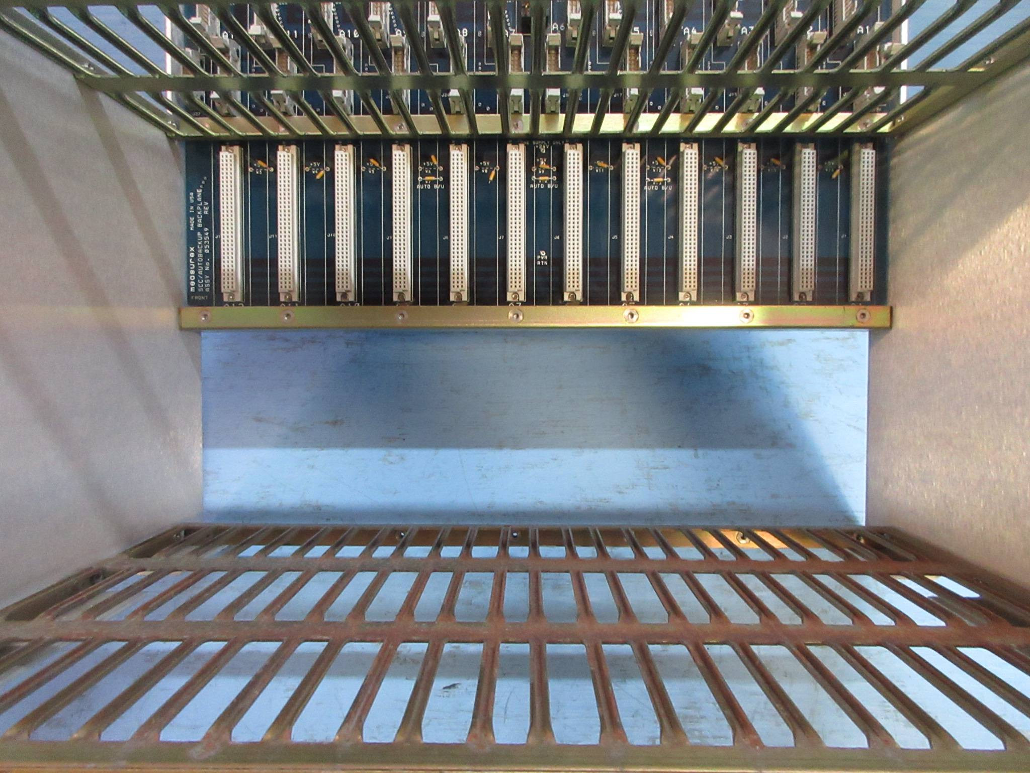 Measurex 08461100 12-Slot Chassis Module Rack SCC Autobackup Backplane ...