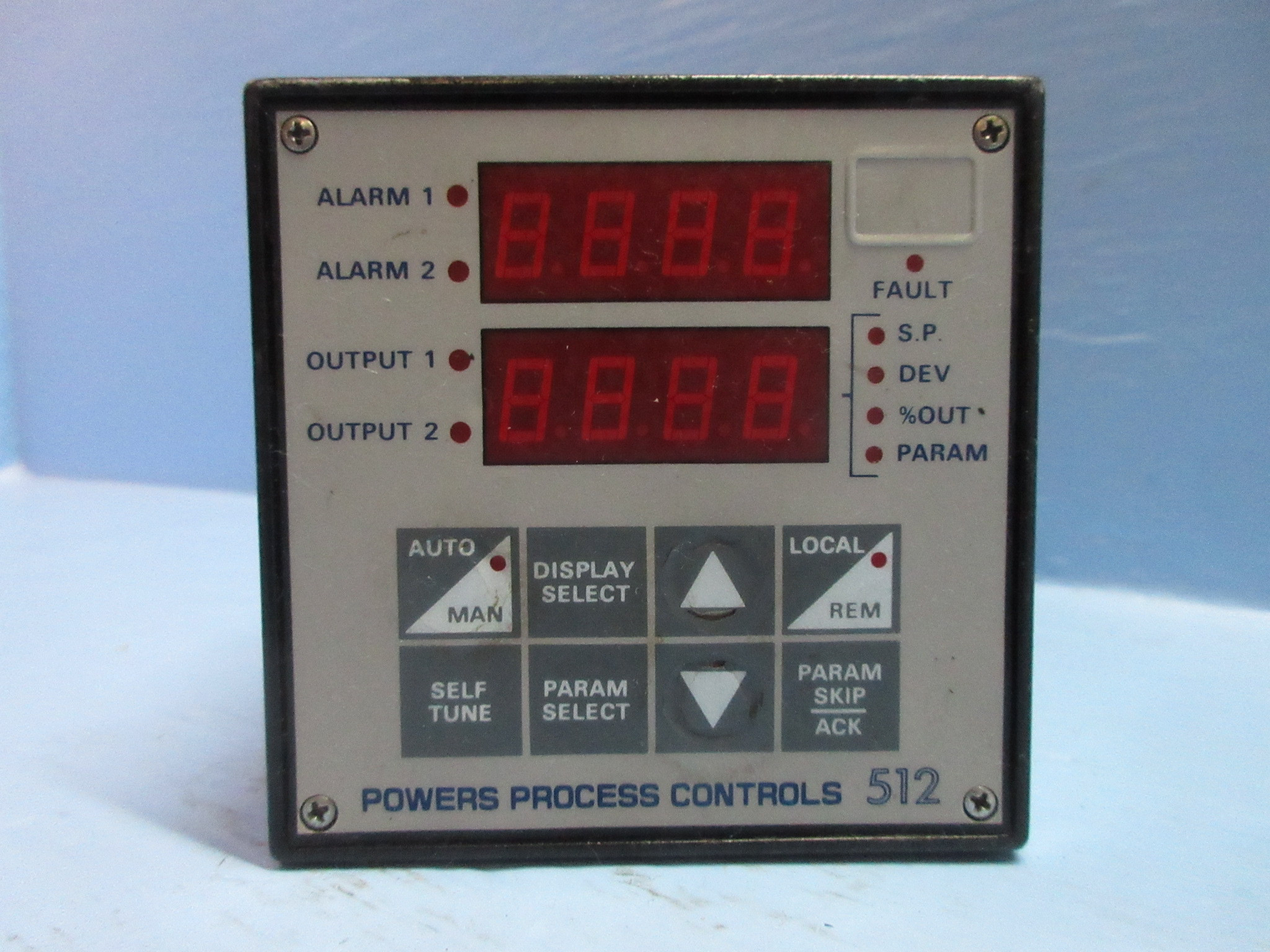 Powers Process Controls Series 512 Process Controller Part No. 512-F-3-7-0 (TK4076-1) - River ...