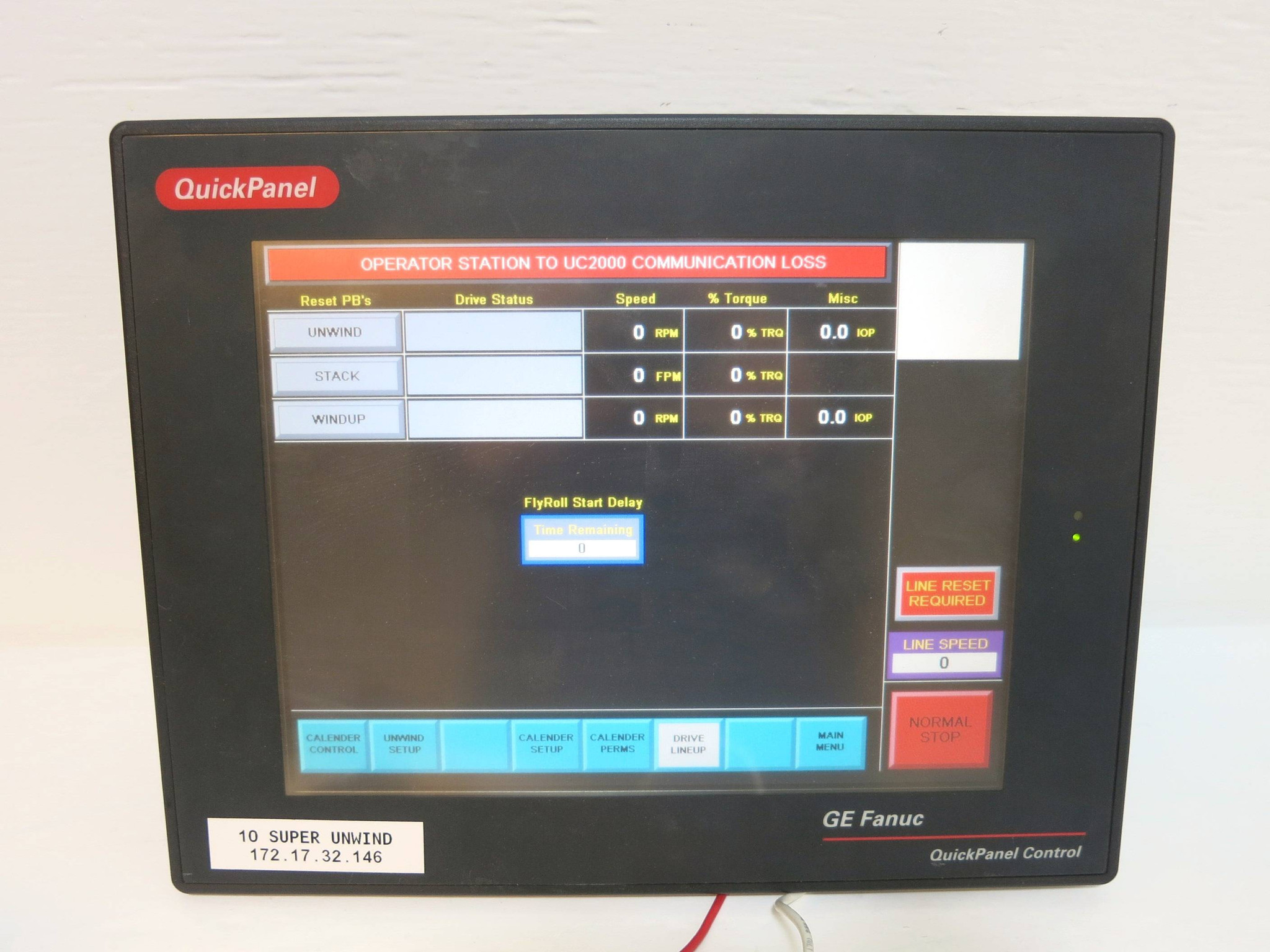GE IC754CSL12CTD-HJ QuickPanel Touch Screen Operator Interface Display ...