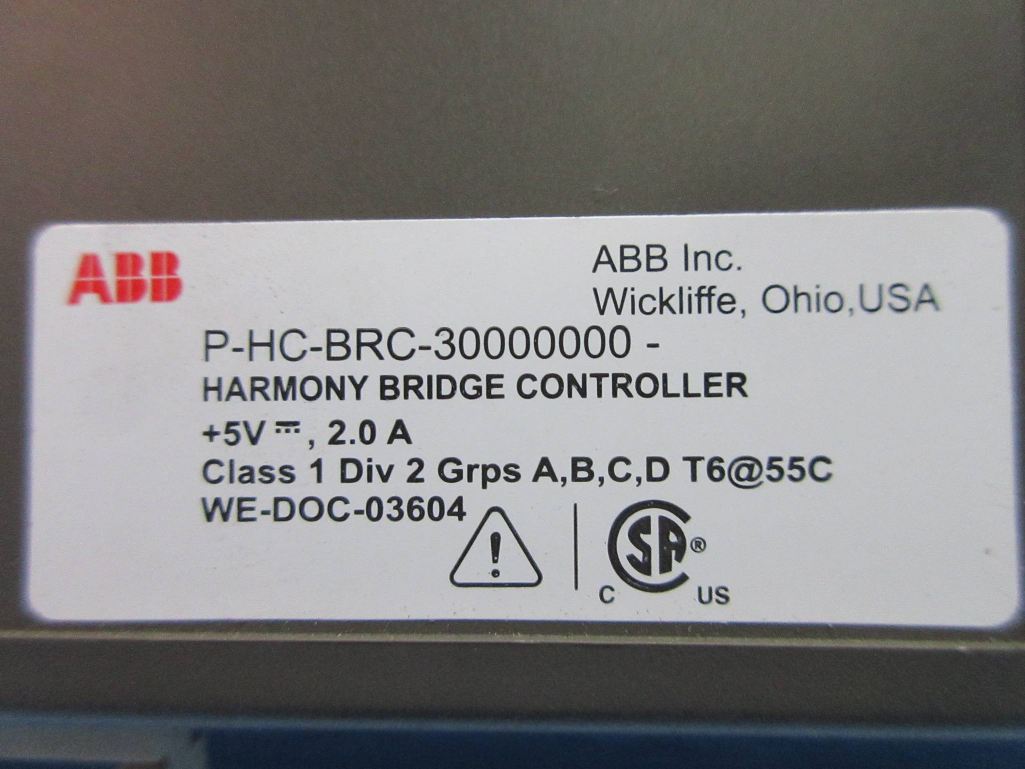 ABB Bailey P-HC-BRC-30000000 Symphony Harmony Bridge Controller ...