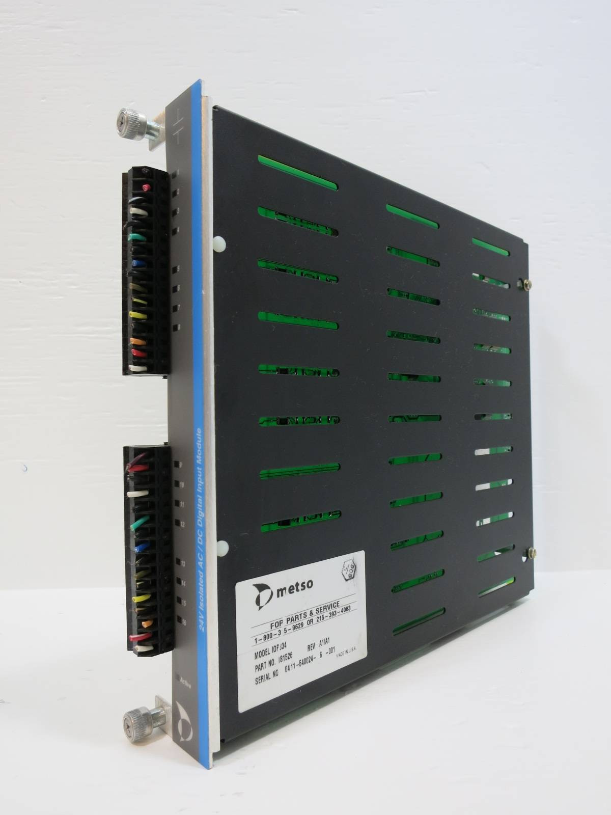 Valmet Metso Automation IOP334 181526 Rev A1/A1 24 Isolated Digital ...