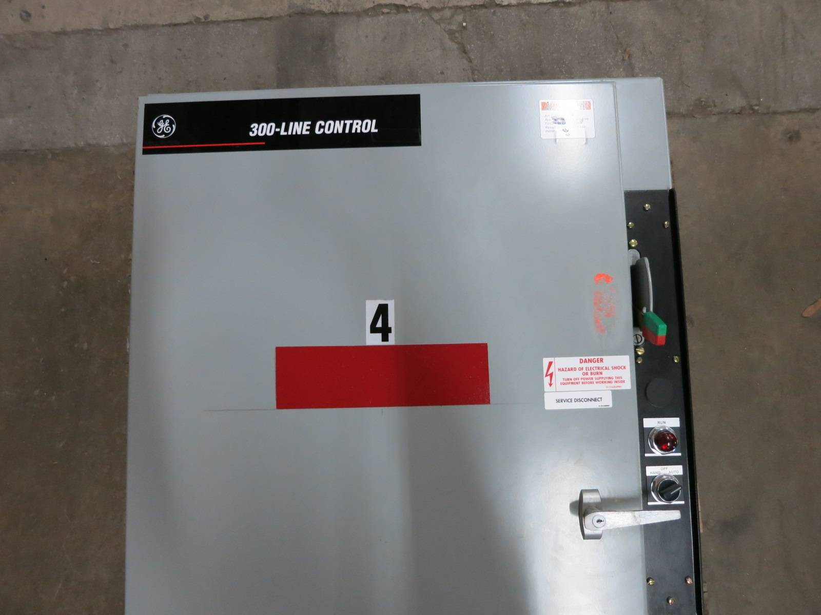 GE Size 4 200 Amp Wye-Delta Starter Fusible Combo Box 300-Line CR332FK ...