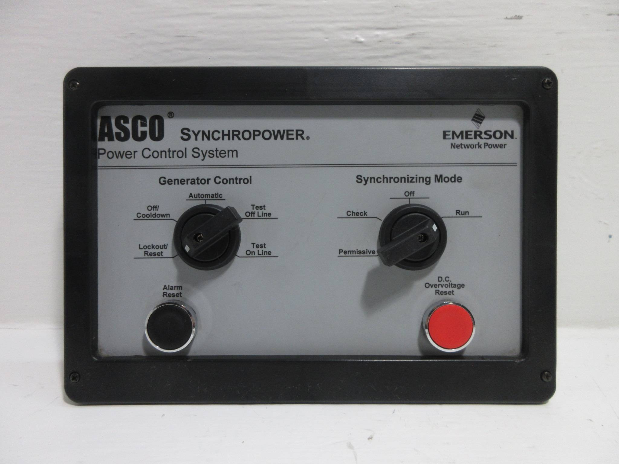 ASCO Synchropower Power Control System Generator Control Emerson ...