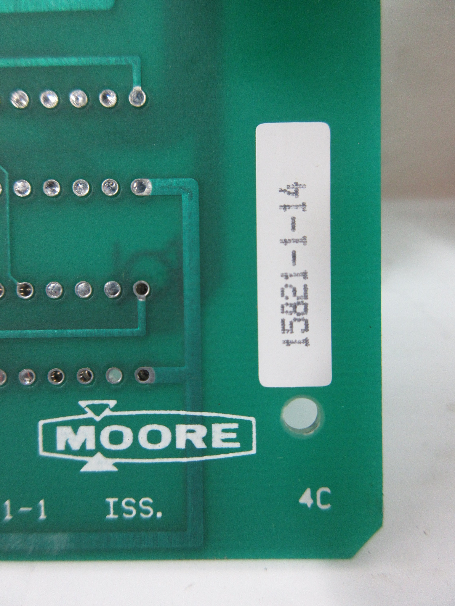 Moore 372A11NF Flow Controller Control Station 15821-1-14 Board 15814-1 ...