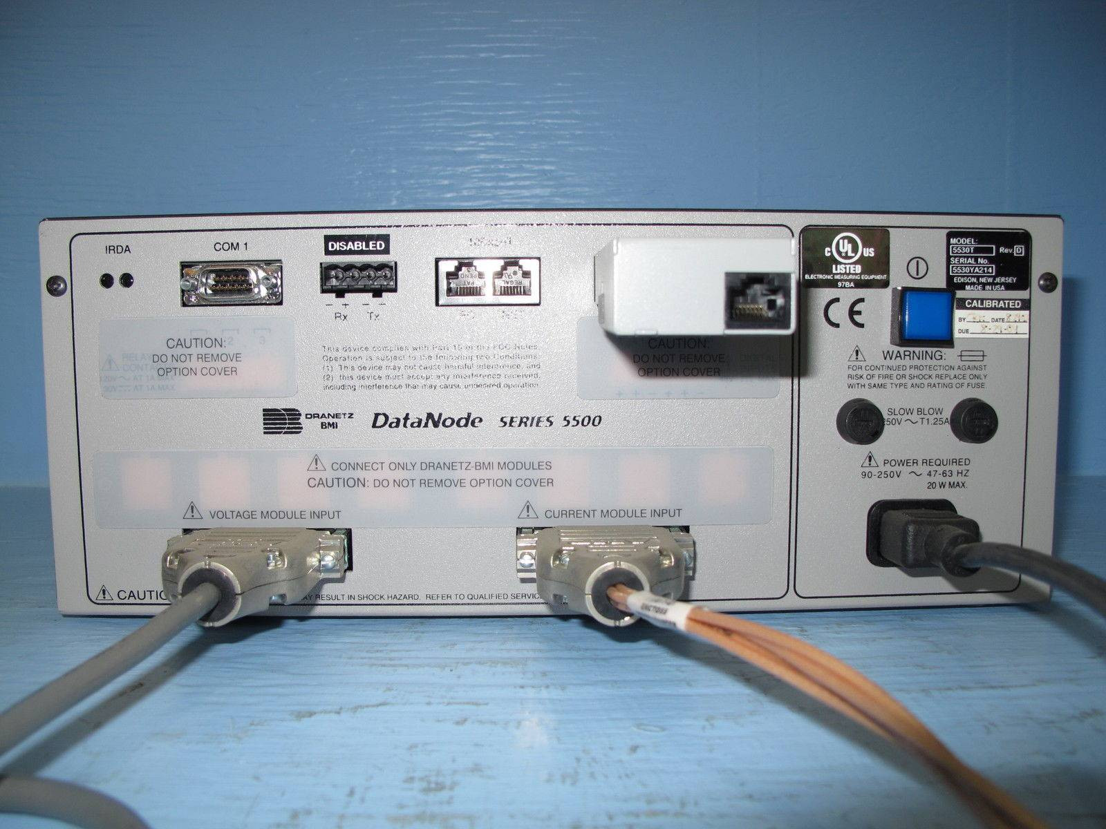 Dranetz BMI DataNode Series 5500 Model 5530T 5536 Voltage Module Data ...