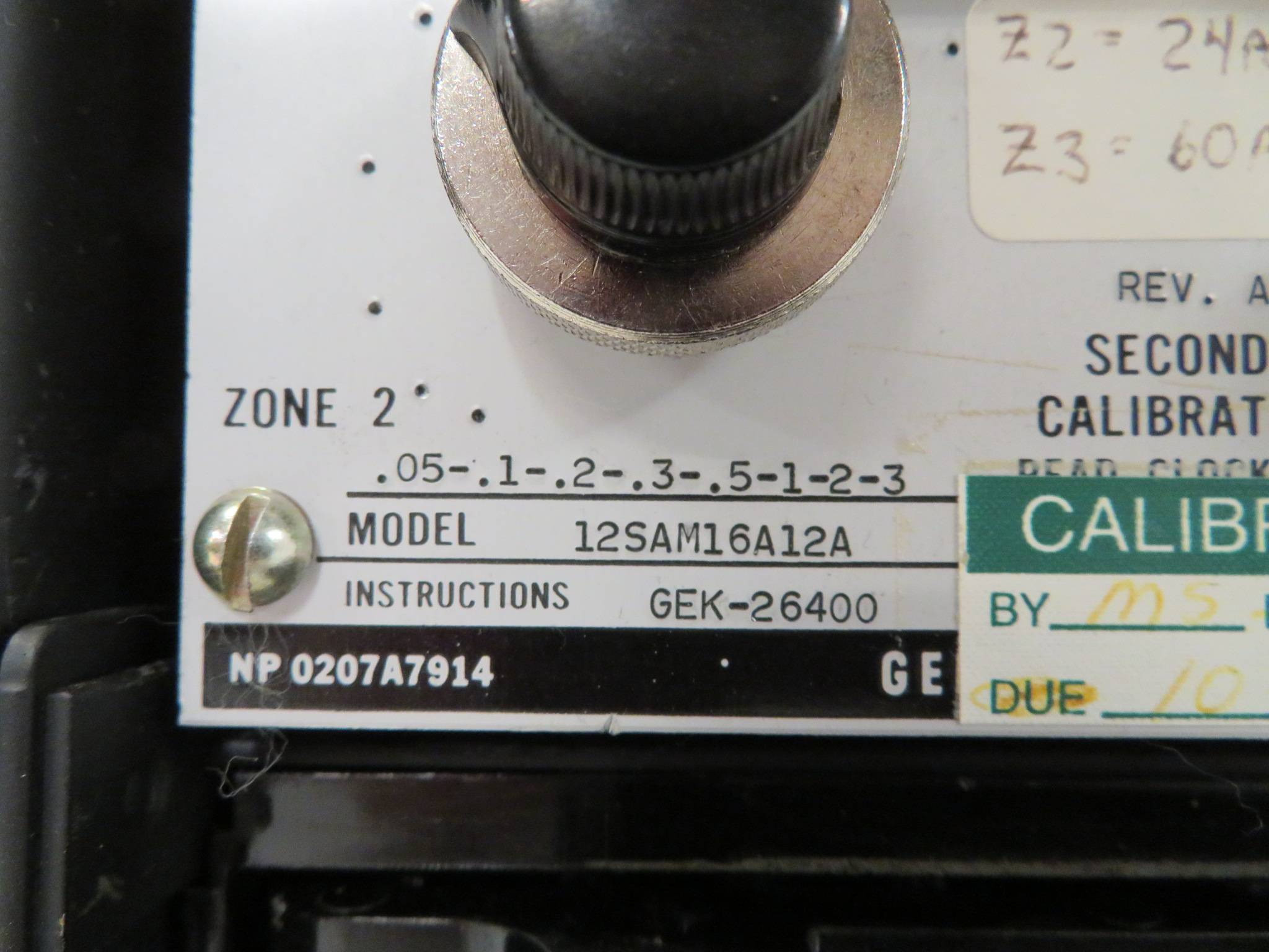 General Electric 12SAM16A12A Static Timing Relay GE SAM 48/125/250 V DC ...