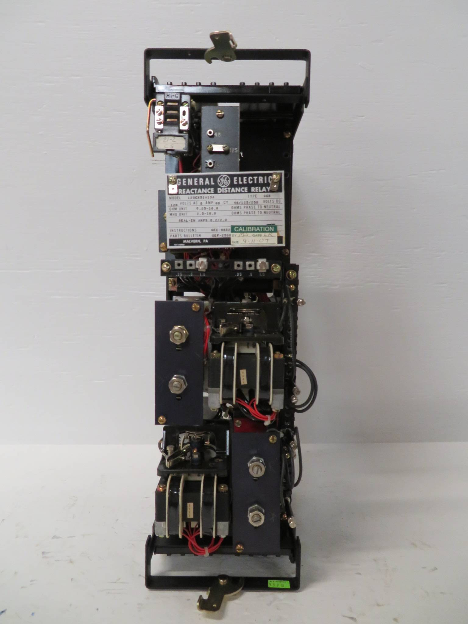 General Electric 12GCX51A13A Reactance Distance Relay GE 120V GCX ...